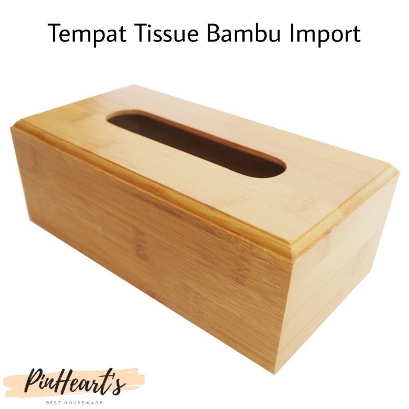 Jual TEMPAT TISSUE BAMBU IMPORT - BOX TISSUE BAMBOO | KOTAK TISSUE ...