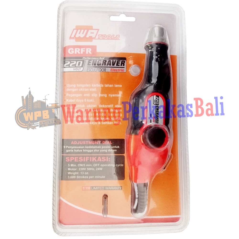 Jual IWA Alat Grafir Alat Ukir Elektrik 24Watt Grafir Alat Ukir 220V ...