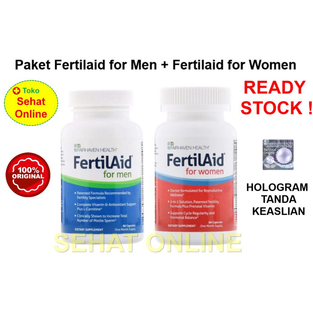Jual Paket FertilAid for Men + FertilAid for Women 90 Kapsul | Shopee ...