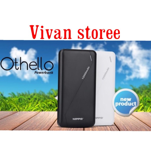 Jual power bank Hippo Othello 12000mah powerbank original 2usb | Shopee ...
