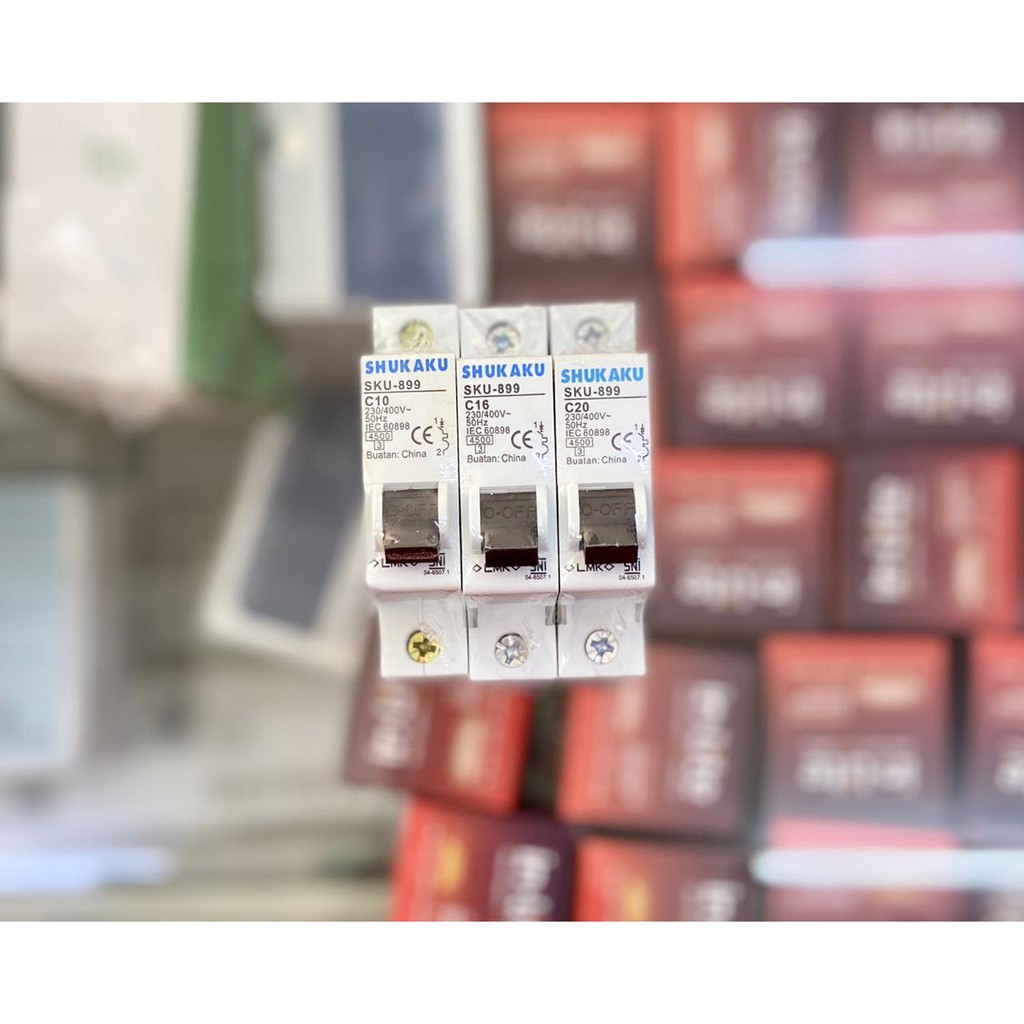 Jual SHUKAKU MCB 1 PHASE 10A / 16A / 20A | Shopee Indonesia