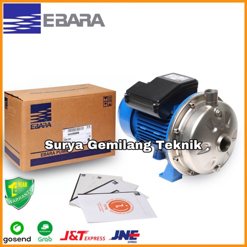 Jual Pompa Booster Pendorong Ebara CDXM 120/20 220V Pompa Centrifugal 2HP | Shopee Indonesia