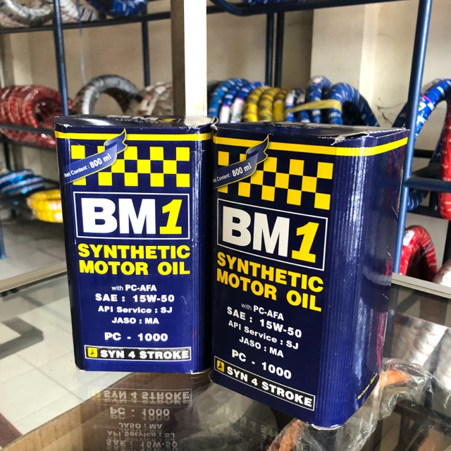 Jual Oli Motor BM1 PC1000 15W-50 4T 800ml Original Asli | Shopee Indonesia