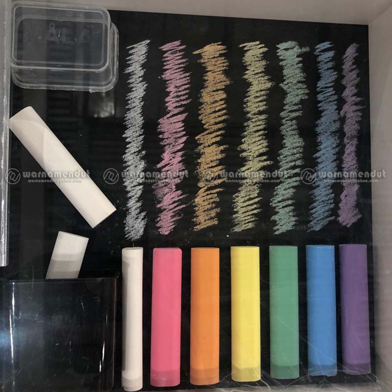 Jual Kapur tulis Papan Tulis Bebas Debu 7 Warna Untuk 3 tahun keatas ...