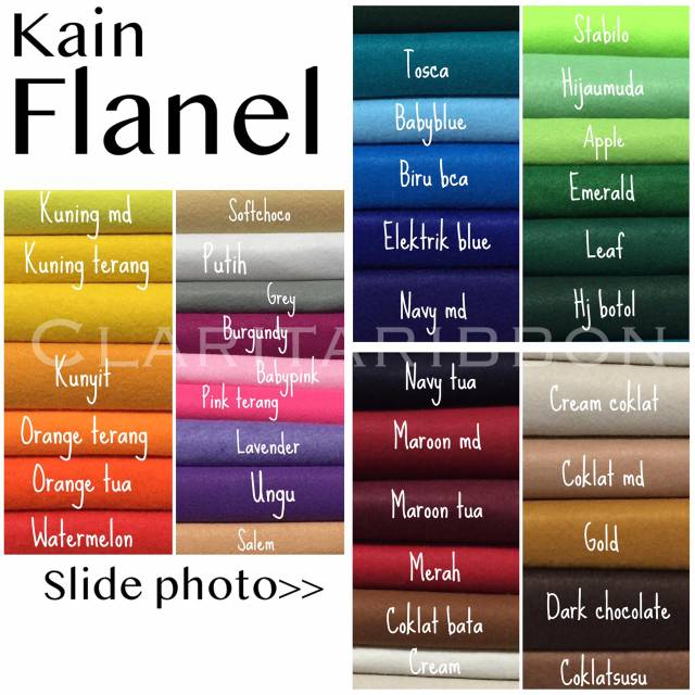 Jual Kain Flanel import / Kain Felt Kain Aplikasi Permeter | Shopee ...