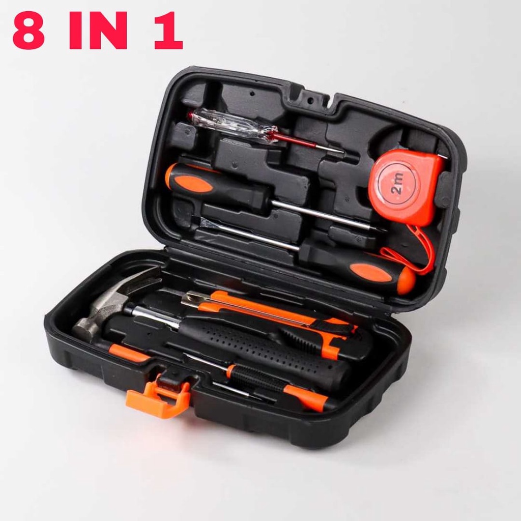 Jual 19 IN 1 Tool Kit Set Alat Perkakas Tang Meteran Cutter Palu Obeng ...