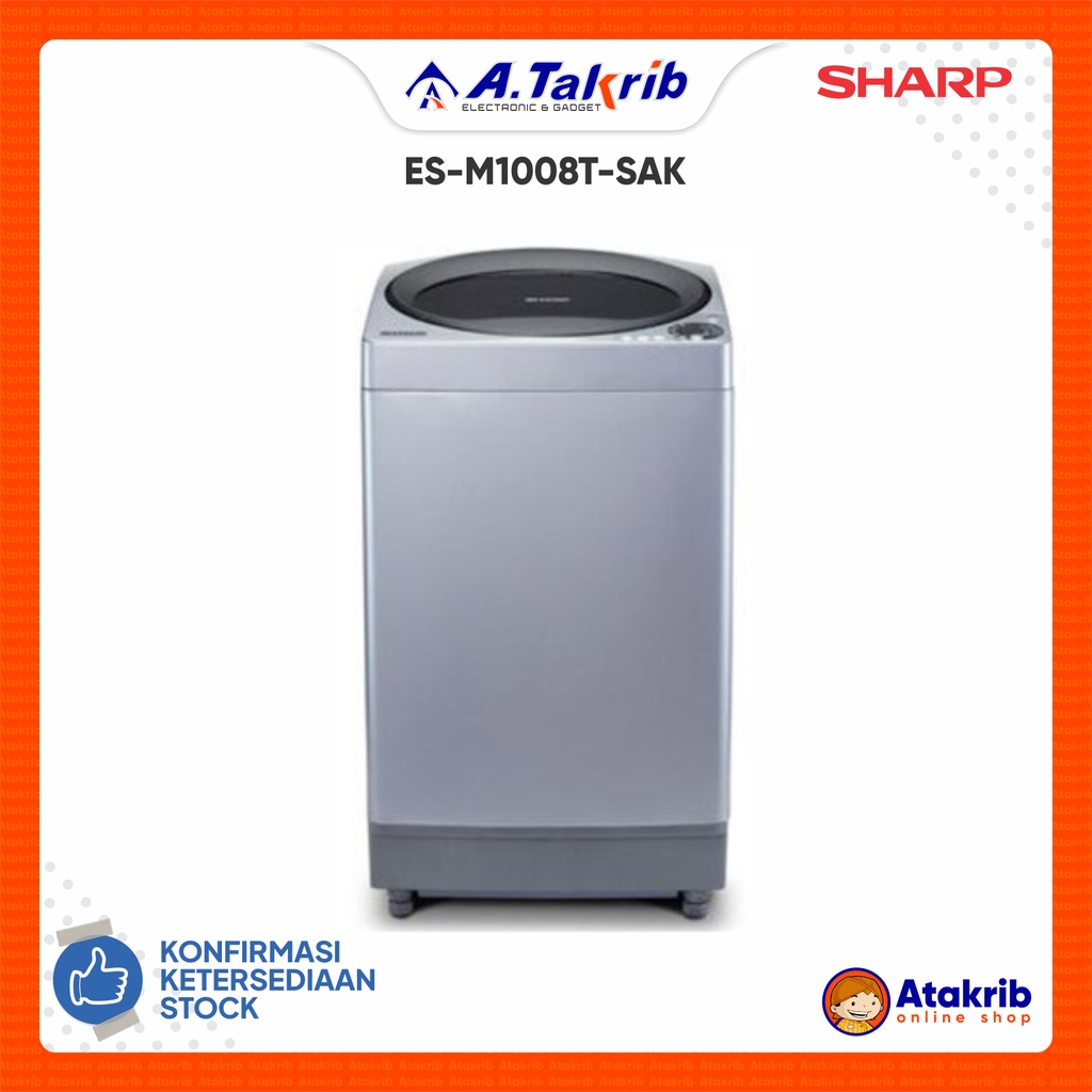 Jual SHARP FULL AUTO 1 TB ES-M1008T-SAK 10KG | Shopee Indonesia