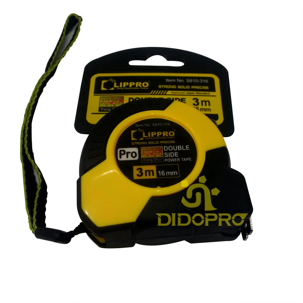 Jual Meteran 3m 3 meter Feng Shui Lippro Double Side (2 sisi) | Shopee ...
