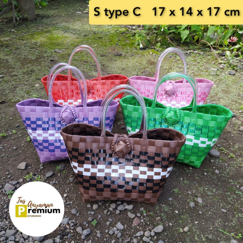 Jual (SC Horiz) 17x14x17 cm Tas hampers/ Tas asul-asul/ Tas souvenir ...