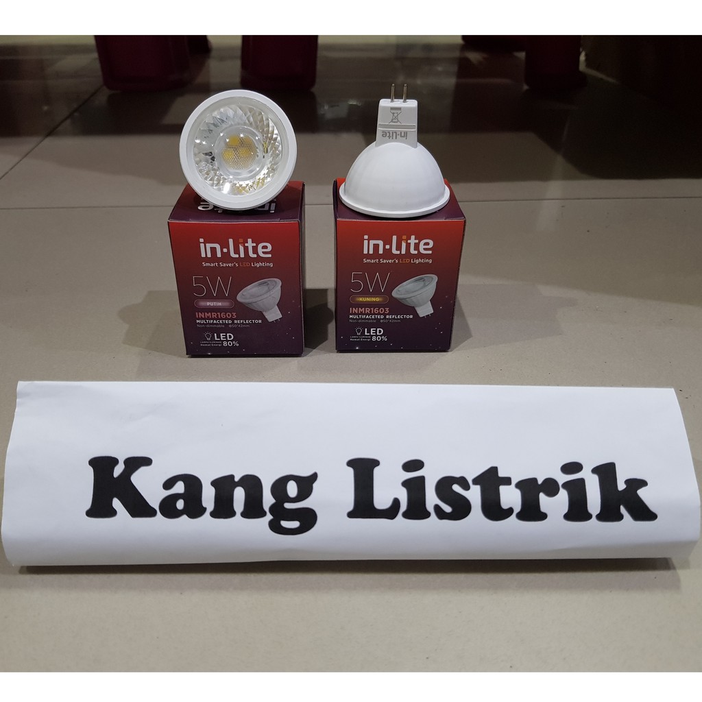 Jual LAMPU IN LITE HALOGEN LED SPOT MR16 INLITE LED MR16 5W - INMR1603 ...