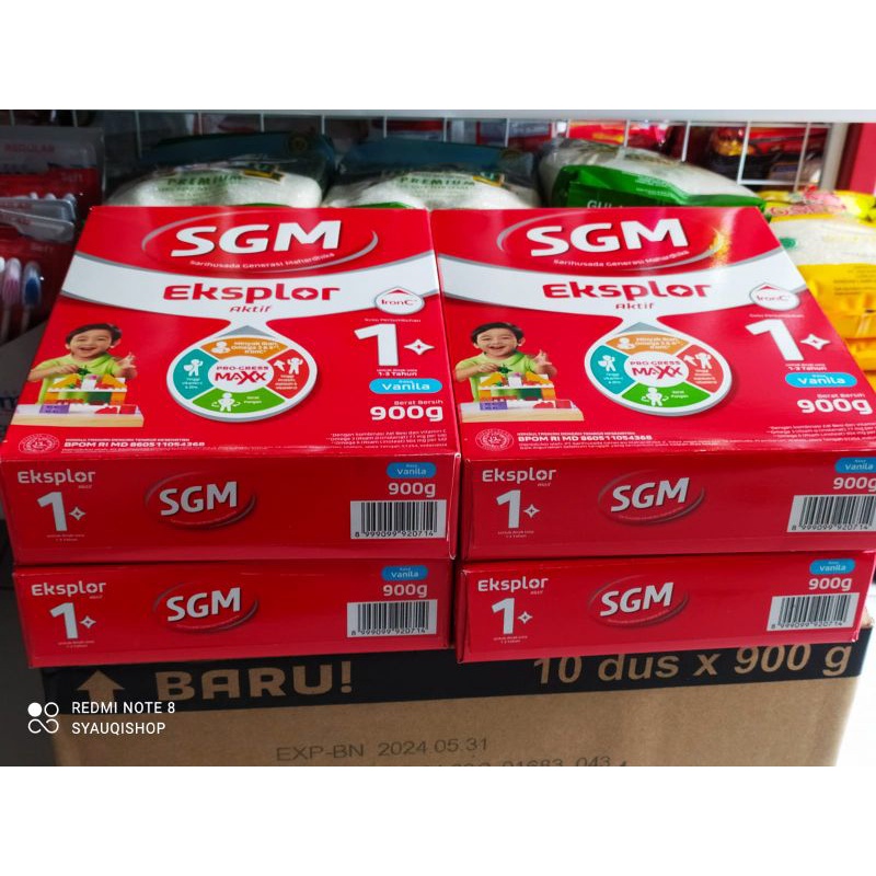 Jual SGM Eksplor Aktif 1+ Pro-GressMaxx Susu Pertumbuhan Vanila Box ...