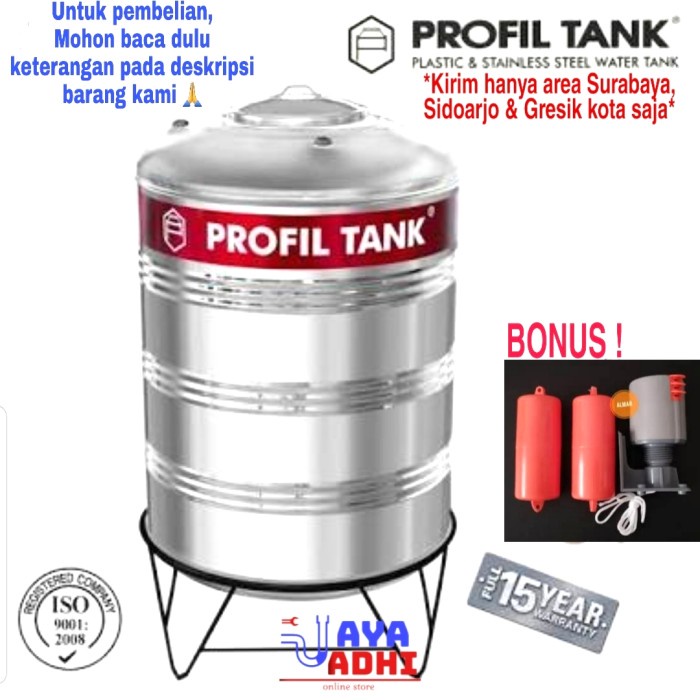 Jual Tangki / Tandon Air Stainless Profil Tank PS 550 | Shopee Indonesia