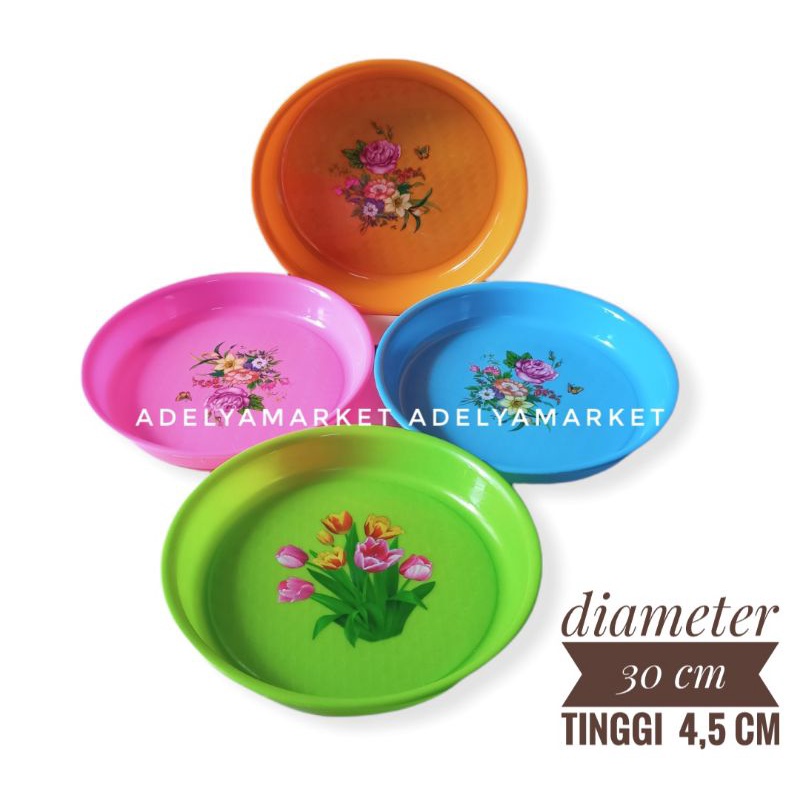 Jual Nampan BULAT plastik / nampan warna | Shopee Indonesia