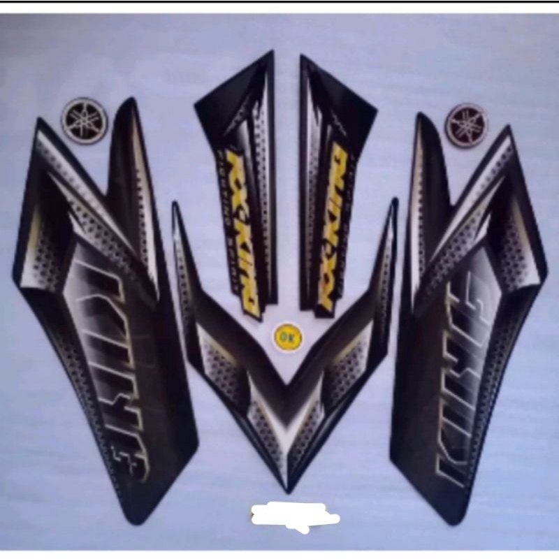 Jual Striping stiker Lis RX king New 2008 Hitam Set Emblem tangki dan ...