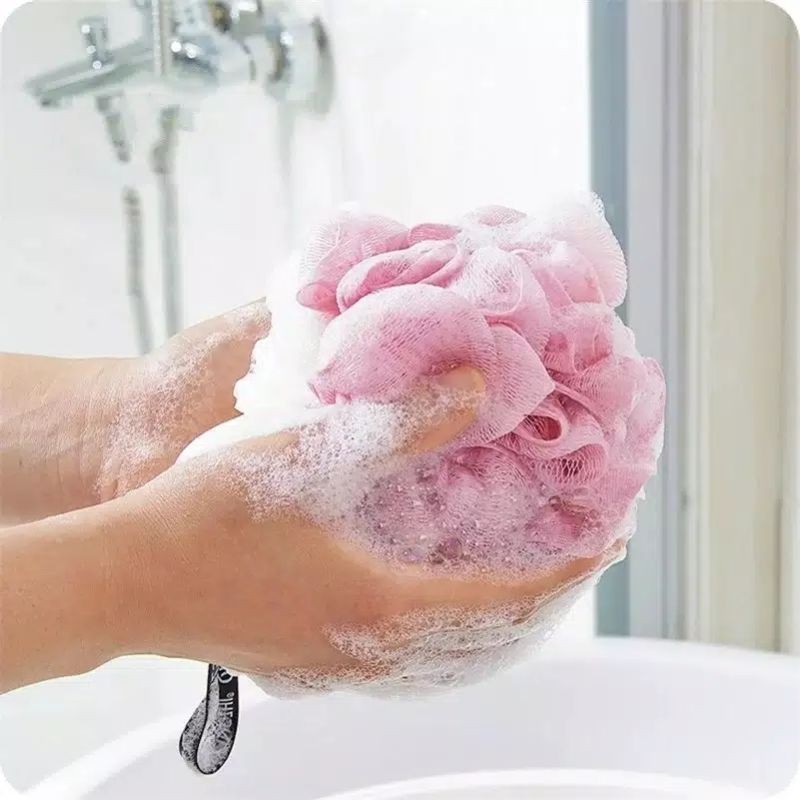 Jual Sponge Mandi Shower Puff Spons Mandi Jaring Spon Mandi | Shopee ...