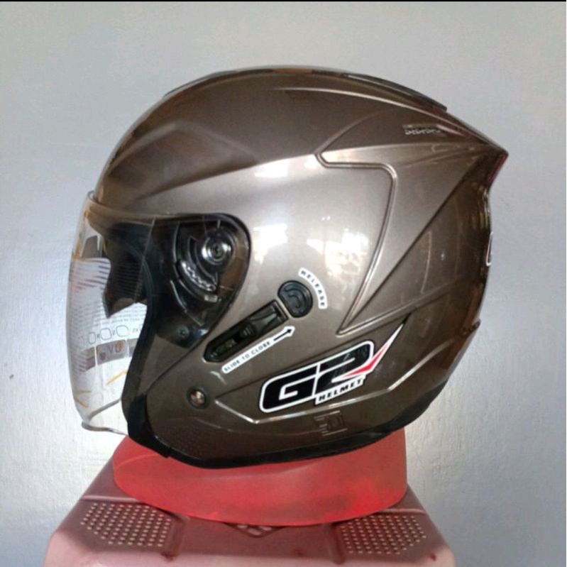 Jual HELM G2 OPTIMAX SOLID (2 VISOR) | Shopee Indonesia