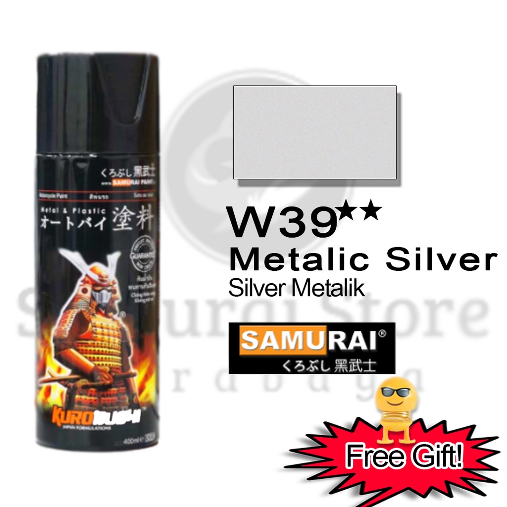 Jual Samurai Paint Metallic Silver W39 ☆☆ 400 ml - Cat Semprot Pilox ...