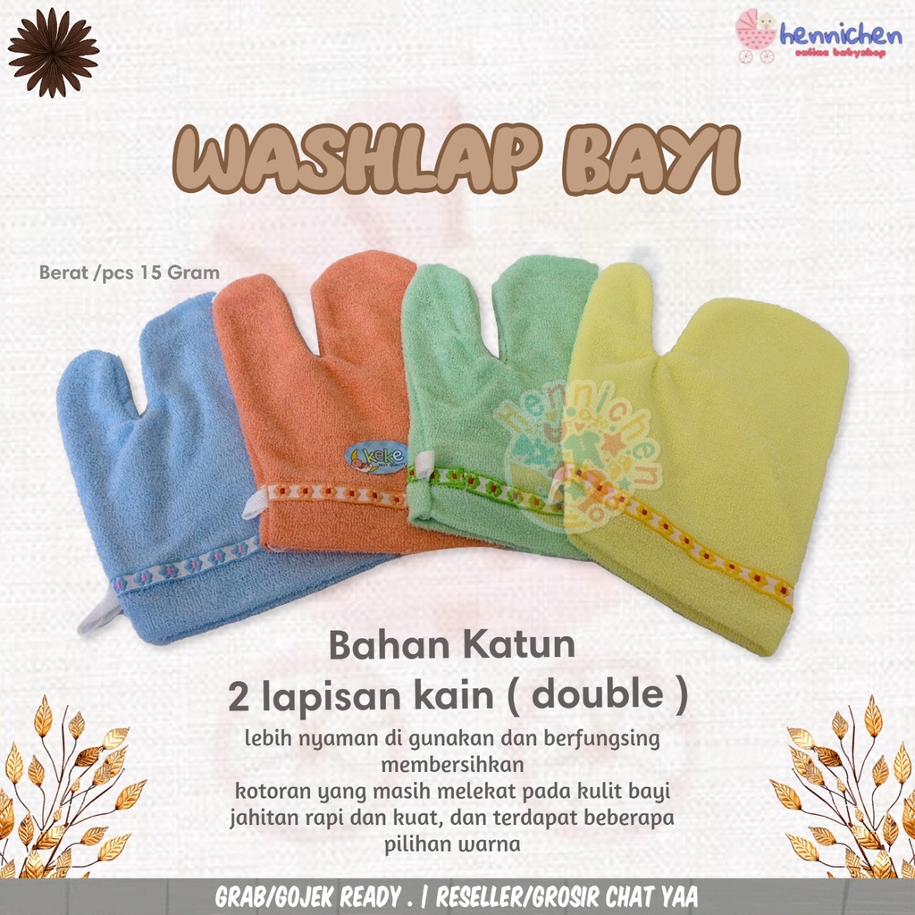 Jual Washlap bayi jari Mandi Bahan katun lembut menyerap waslap bayi ...