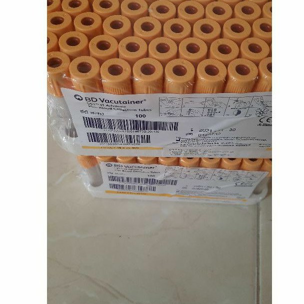 Jual Tabung BD Vacutainer SST II Advance 16x100 8.5 PLBL CE GLD ...