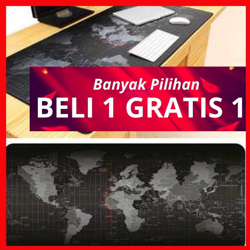 Jual Gaming Mousepad Mouse Pad XL Gaming Mouse Pad Besar Mouse Pad Peta ...