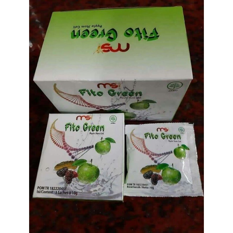 Jual FITO GREEN MSI (serbuk minuman nutrisi kulit) | Shopee Indonesia