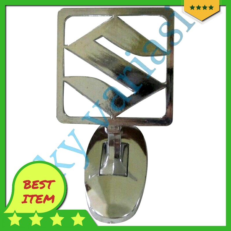 Jual emblem logo kap mesin mobil suzuki chrome variasi modifikasi mobil ...