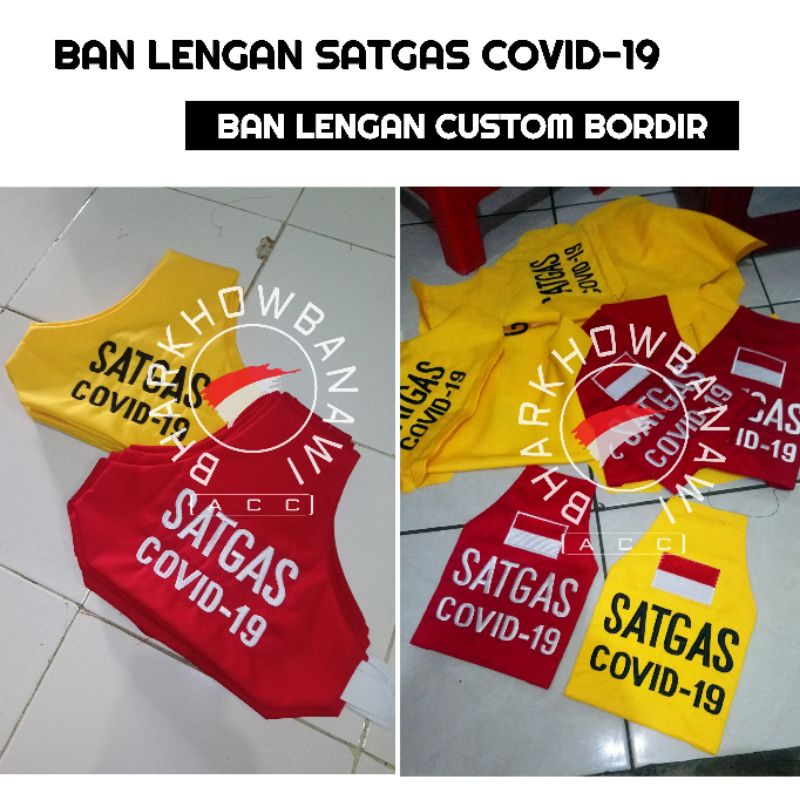Jual BAN LENGAN SATGAS COVID 19 BAN LENGAN COVID 19 ATRIBUT BORDIR ...