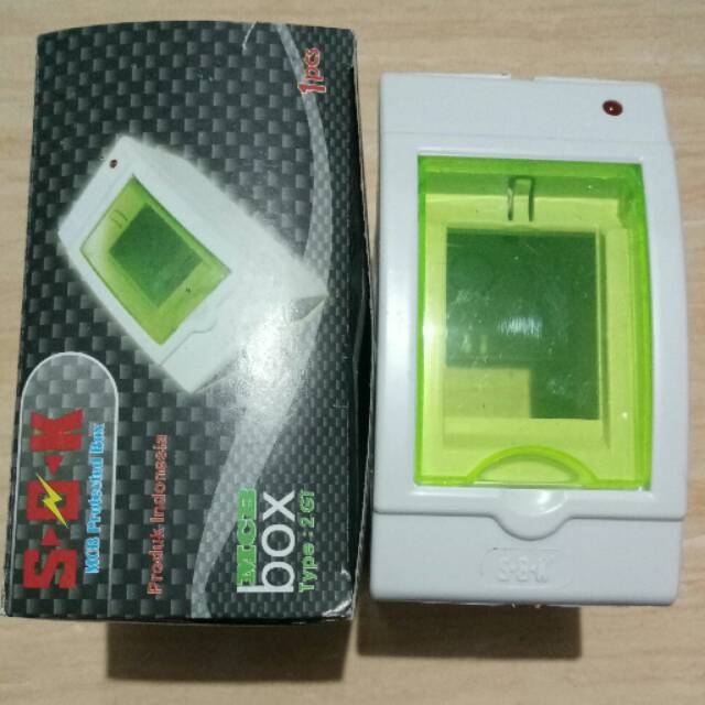 Jual Box MCB 1 group 2 group kaca mika + lampu bok mcb protected box ...