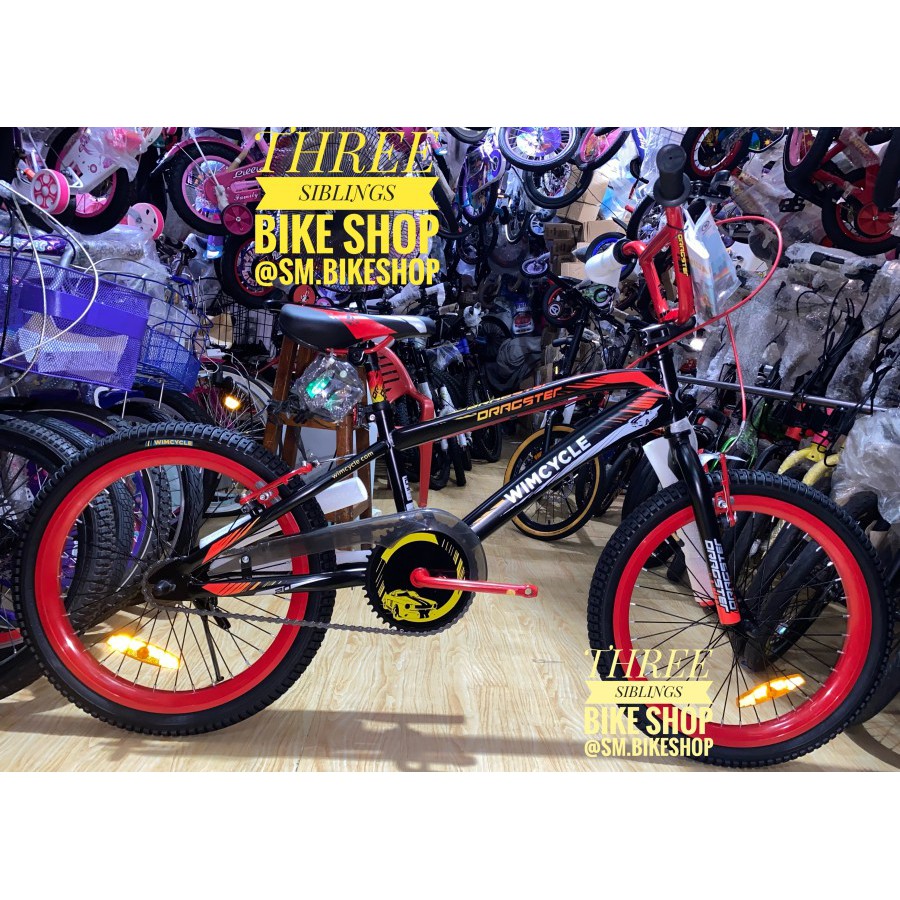 Jual SEPEDA BMX WIMCYCLE DRAGSTER 20 INCH BLACK RED | Shopee Indonesia
