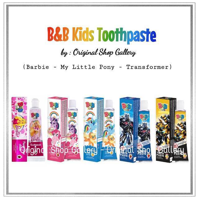 Jual B&B Kids Toothpaste Pasta Gigi Odol Anak Laki Laki || Anak ...