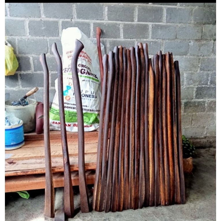 Jual gagang cangkul kayu aren / Doran pacul cangkul kayu ruyung ...