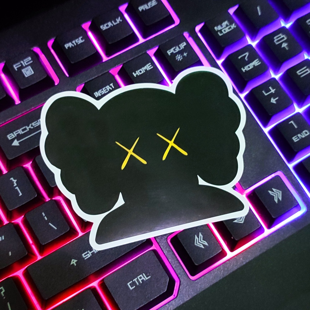 Jual Stiker Aesthetic KAWS Sicker Laptop Waterproof DIY HP motor helm ...