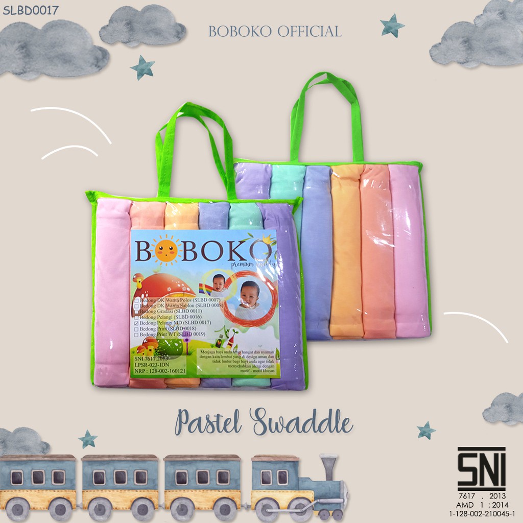 Jual BOBOKO Bedong Bayi Warna Pastel set isi 6 pcs | Shopee Indonesia