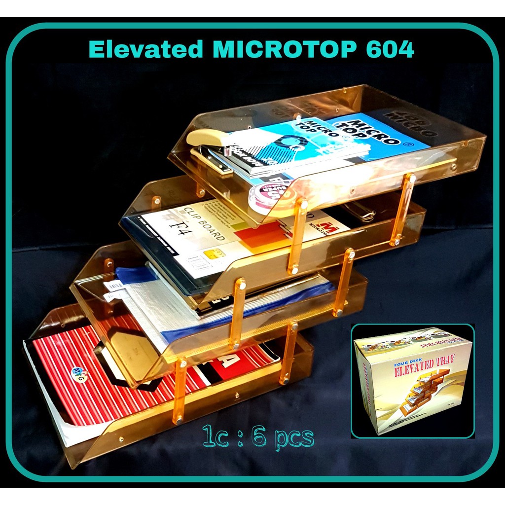 Jual SOS Letter Tray MICROTOP 604 Transparan / Rak Dokumen / Rak Kertas ...