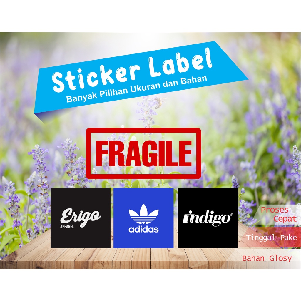 Jual PRINT STICKER LABEL STICKER BRAND LOKAL MURAH - PERCETAKAN SYAUQI ...