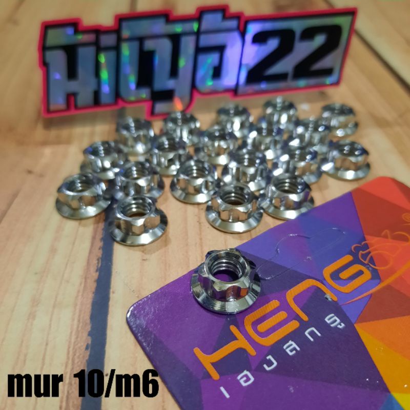 Jual probolt mur 10 M6 stainless blimbing tipis by Heng thailand new ...
