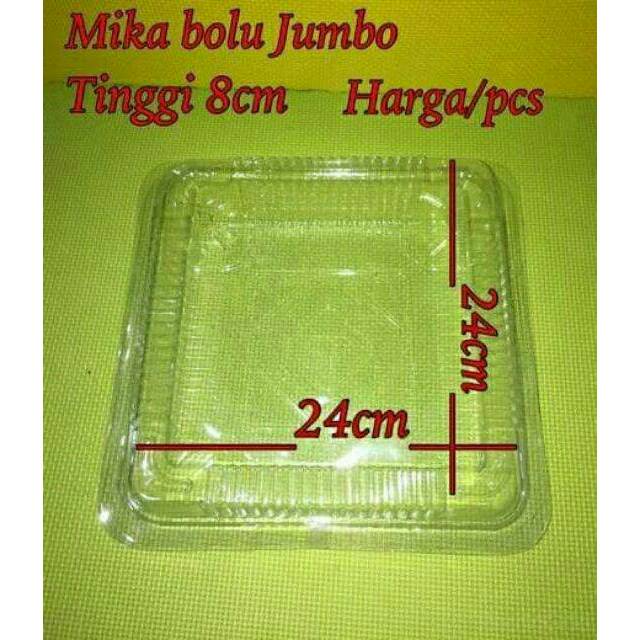 Jual PLASTIK MIKA ukuran JUMBO kotak box tempat mika plastik bening bolu besar Bolu kue | Shopee ...