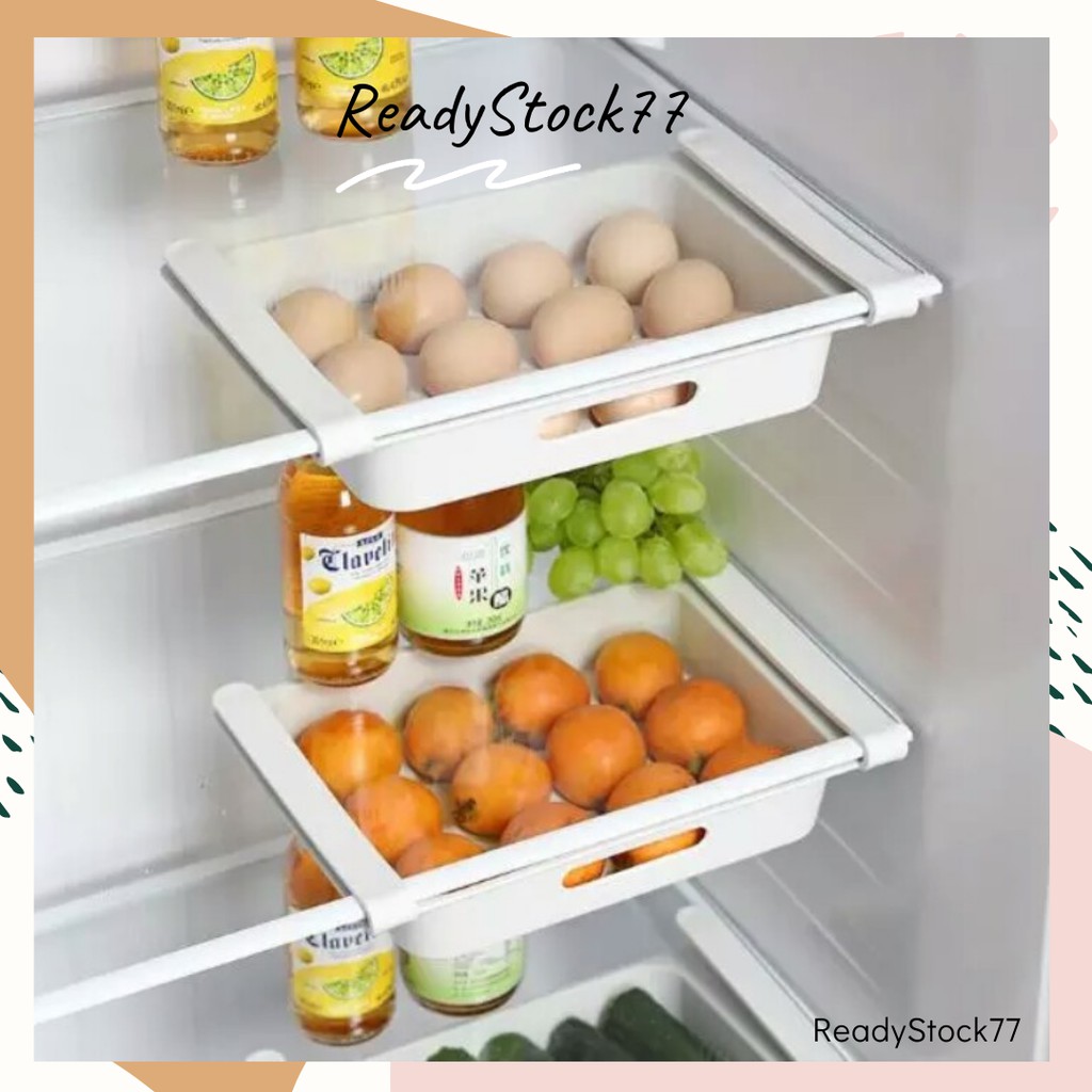 Jual Storage Box rak organizer bentuk telur untuk kulkas dan laci dapur ...