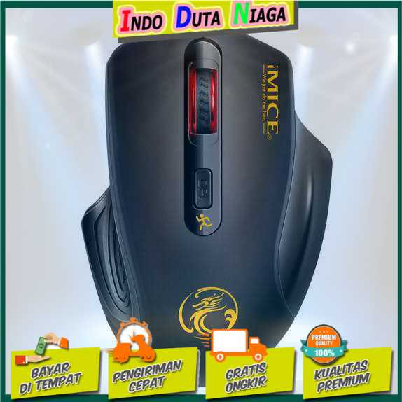 Jual IDN TECH - iMice Ergonomic Wireless Gaming Mouse 2000 DPI Silent ...