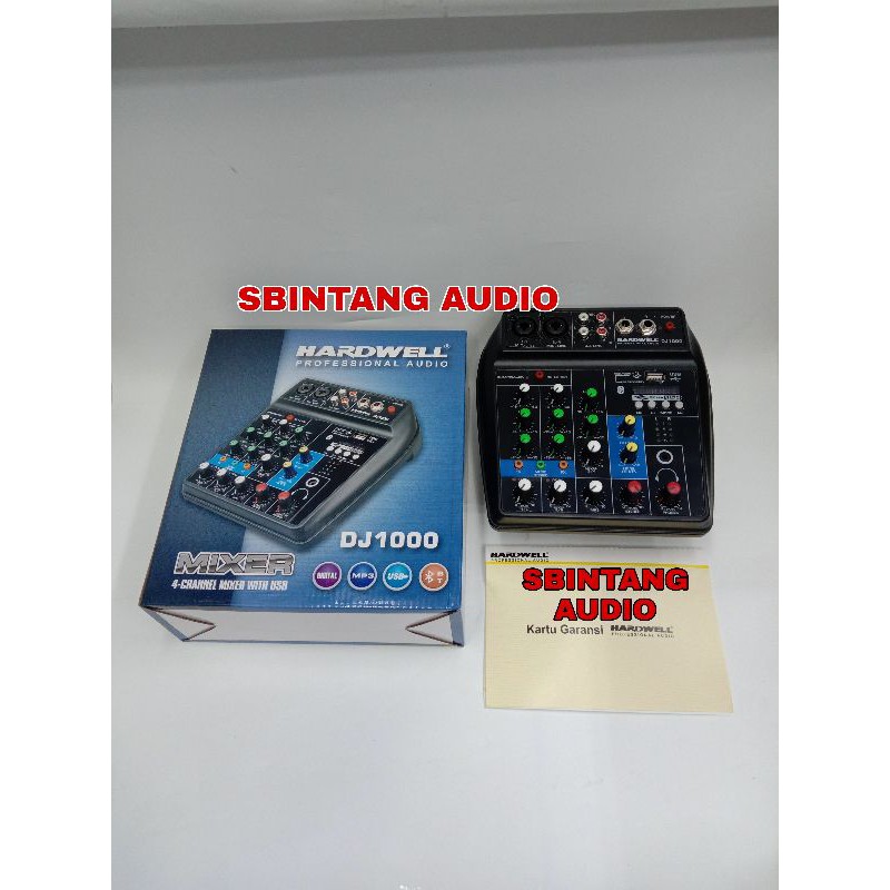Jual Mixer Audio HARDWELL DJ1000 with USB Bluetooth | Shopee Indonesia