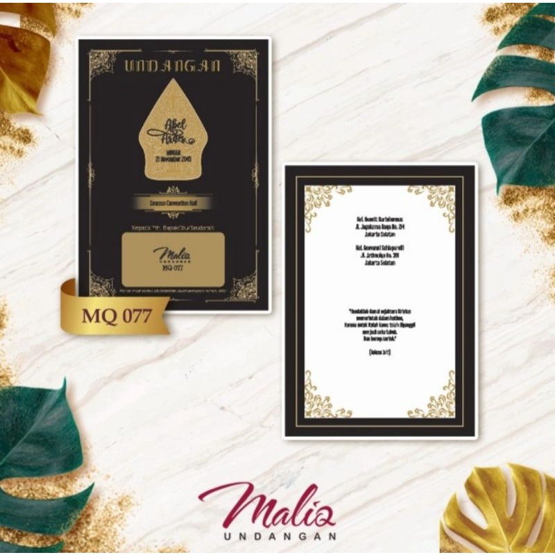 Jual Maliq 77 Blangko Undangan Nikah Nuansa Jawa | Shopee Indonesia