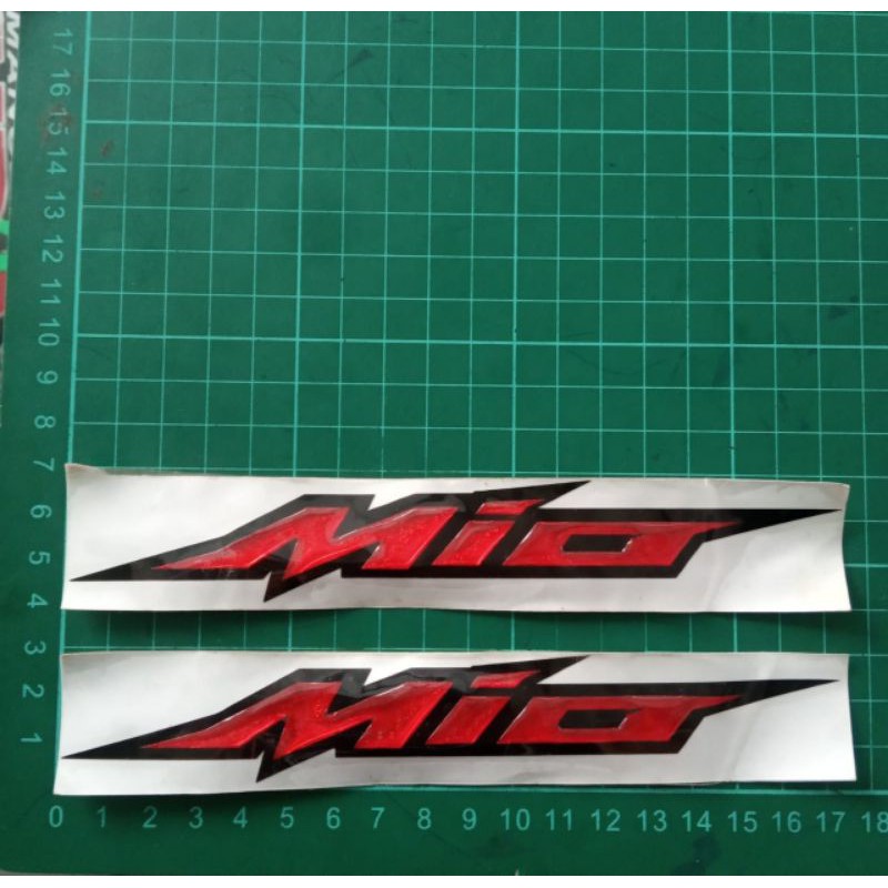 Jual stiker emblem tulisan mio 1 set isi 2pcs | Shopee Indonesia
