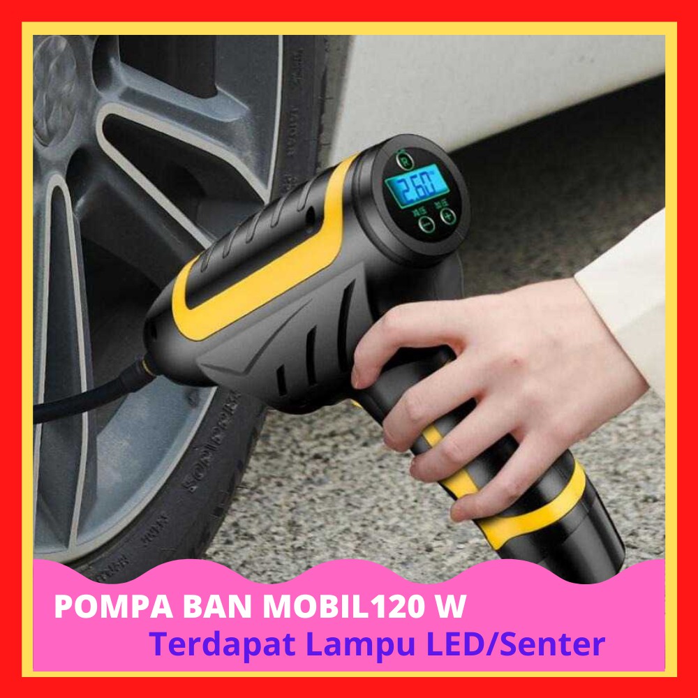 Jual Pompa Angin Ban Mobil Sepeda Motor Kompresor Elektrik Listrik 120 ...