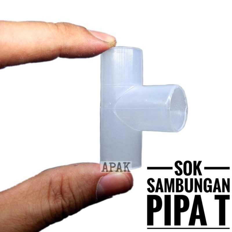 Jual SOK PIPA KENI T Aquarium AKUARIUM Sambungan Bentuk knee T ...