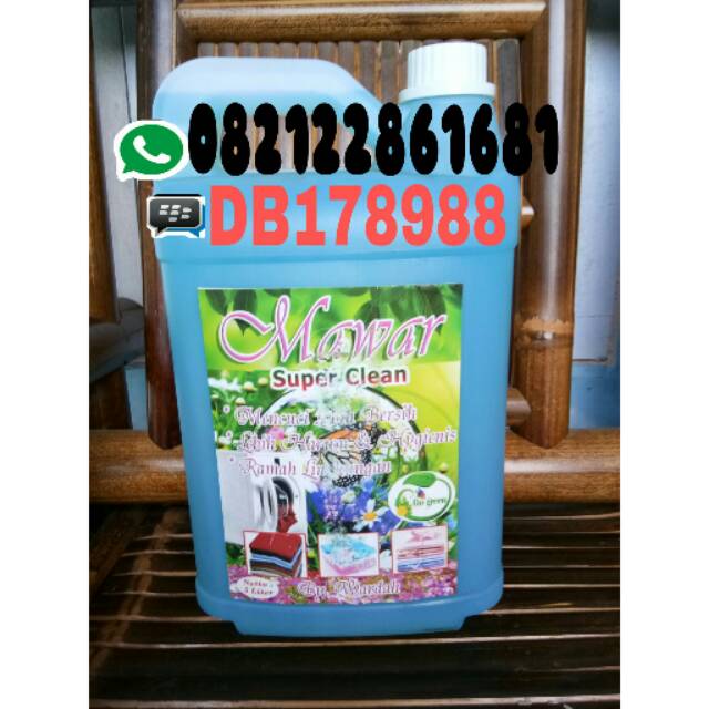 Jual Mawar super clean 5 liter, deterjen liquid, deterjen laundry ...