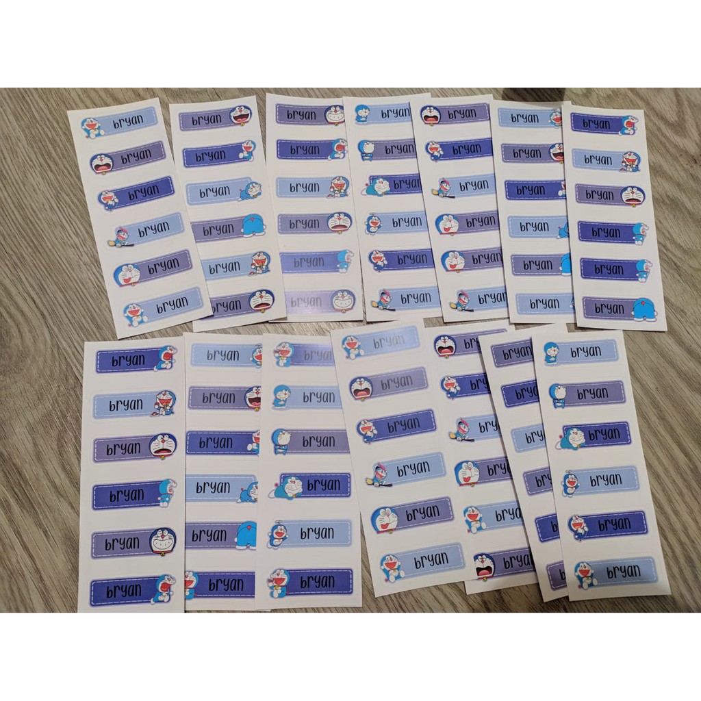 Jual Sticker Nama / Label nama 80 pcs | Shopee Indonesia