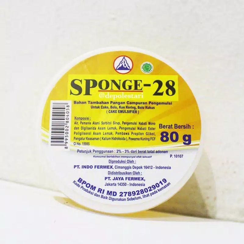 Jual Sponge-28 / Sp 28 / Cake Emulisifier (80 gram) | Shopee Indonesia