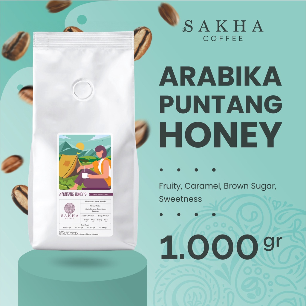Jual Sakha Coffee Kopi Arabika Gunung Puntang Honey Process Arabica ...
