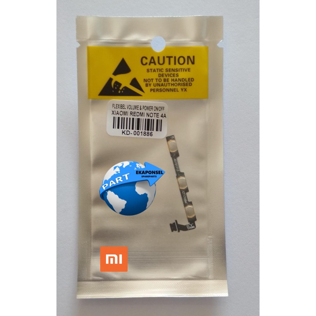Jual Xiaomi Redmi Note 4A Fleksibel Power On / Off Dan Volume Original ...