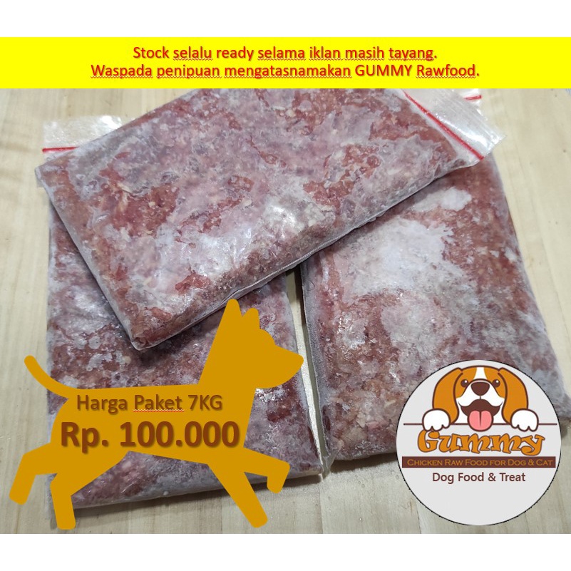 Jual PAKET 7Kg-RAWFOOD-RAW FOOD ayam giling halus | Shopee Indonesia